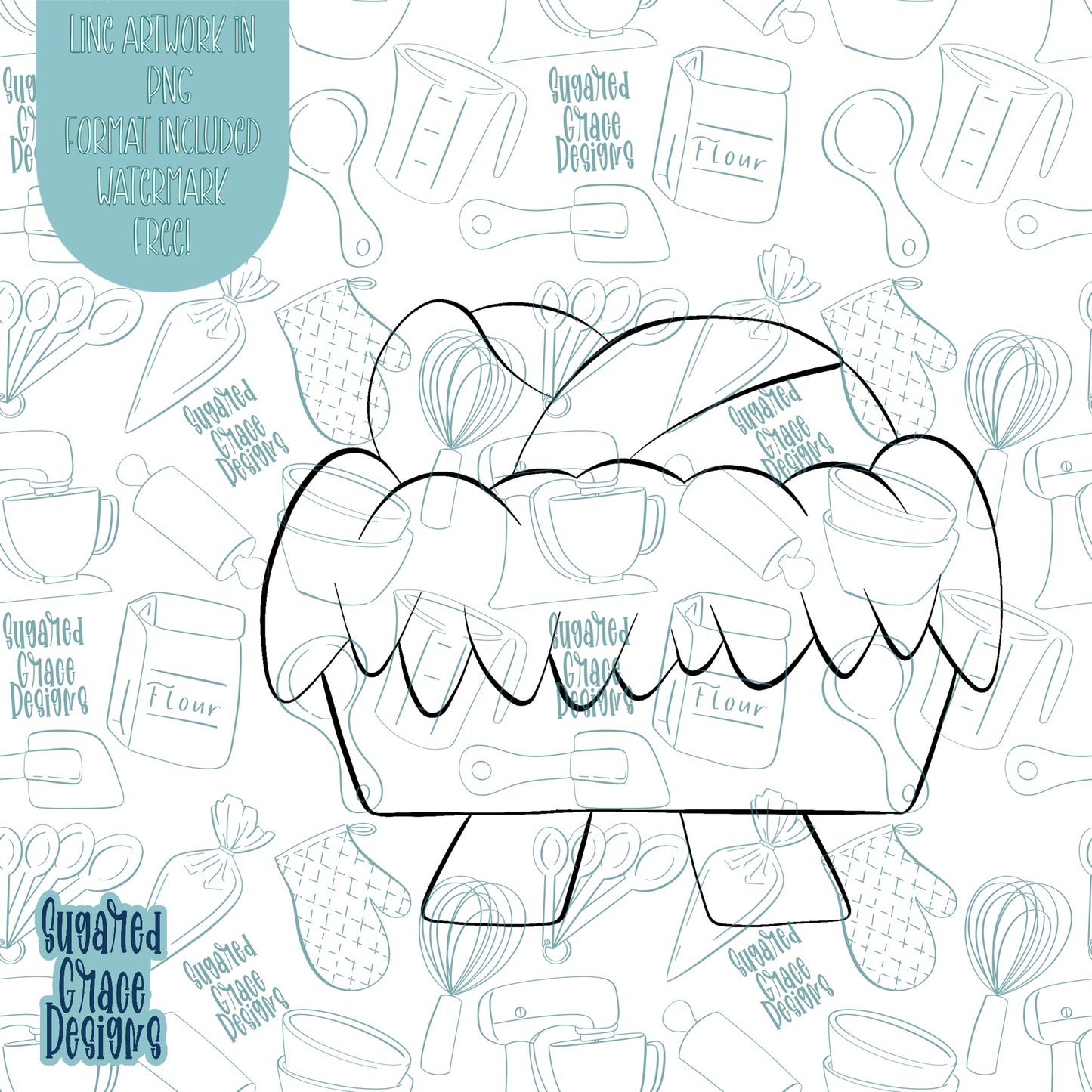 Baby Jesus in Manger Cookie Cutter STL Files for 3D Printing with Matc ...