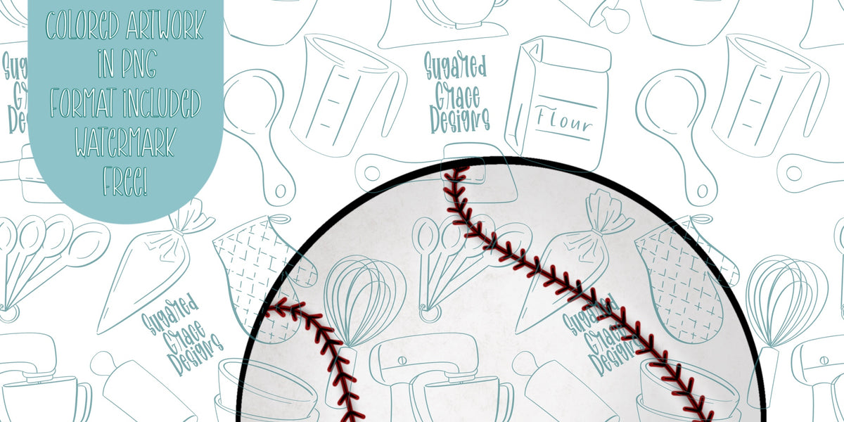 Baseball Cookie Cutter STL Files for 3D Printing with Matching Printab ...