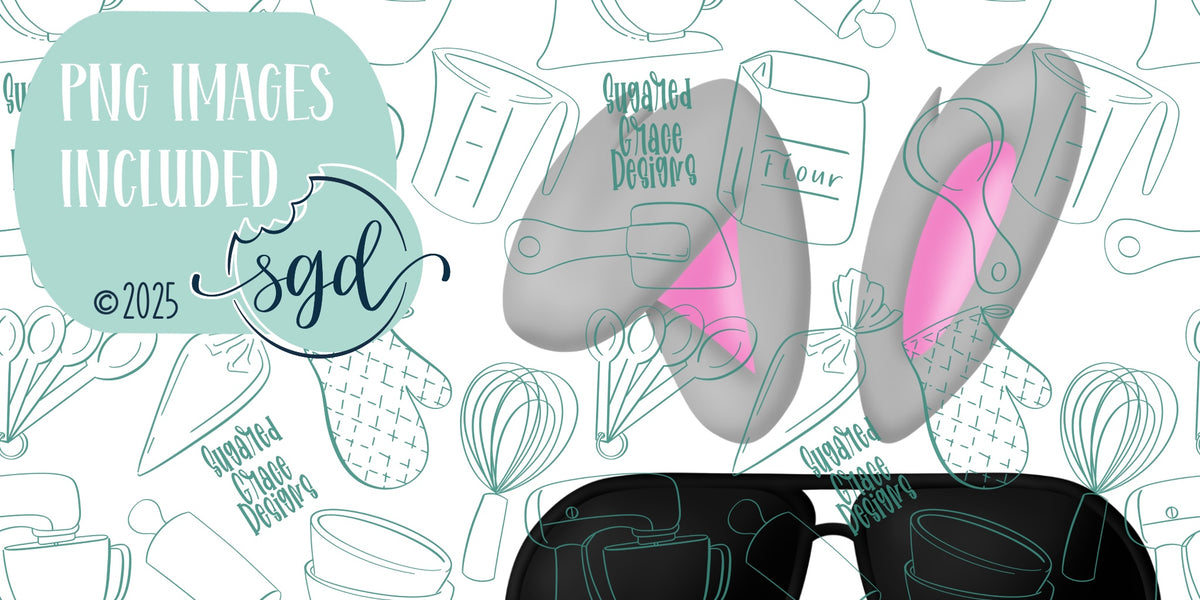 Big Hoppa Bunny Cookie Cutter STL File Set of 2 with PNG Images to Mat ...