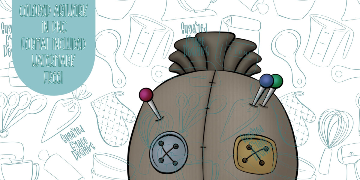 Voodoo Rag Doll Plaque Cookie Cutter STL Files for 3D Printing with Ma – Sugared Grace Designs LLC