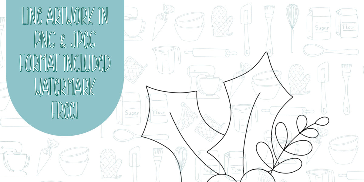 Mistletoe Cookie cutter STL file for 3D printing with png printable in ...