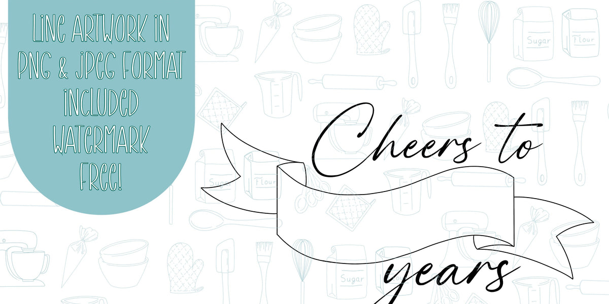 Anniversary Cookie cutter stl files for 3d printing, banner plaque pri – Sugared Grace Designs LLC