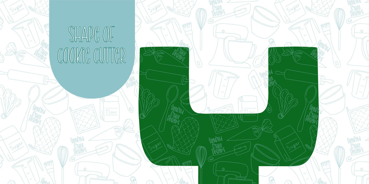 Goal post Cookie cutter stl files for 3d printing with matching printa – Sugared Grace Designs LLC